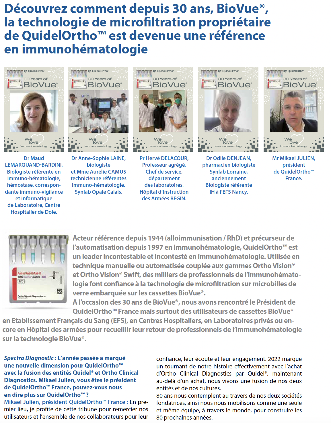 Découvrez comment depuis 30 ans, BioVue®, la technologie de ...